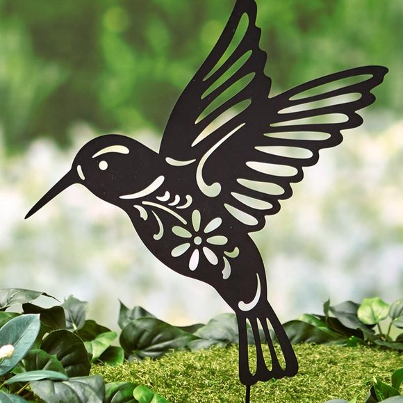 Accents | Silhouette Hummingbird Metal Stake Cut Out | Poshmark